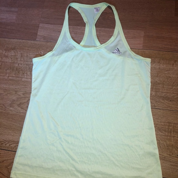 adidas | Tops | Neon Yellow Adidas Workout Tank | Poshmark